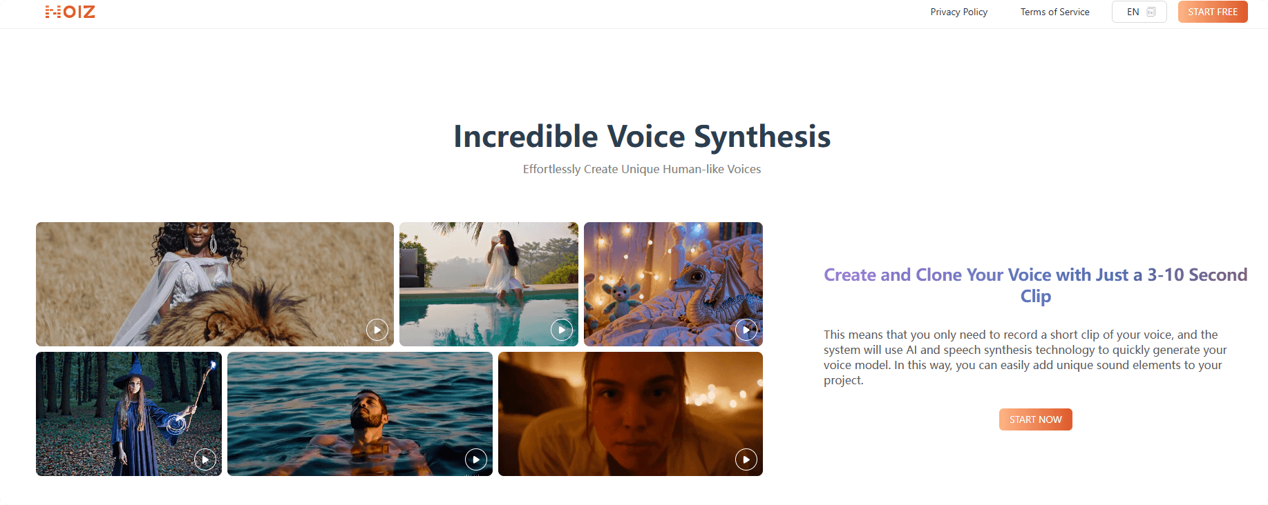 Noiz AI – An AI voice cloning and synthesis tool that supports text-to-speech conversion with ...